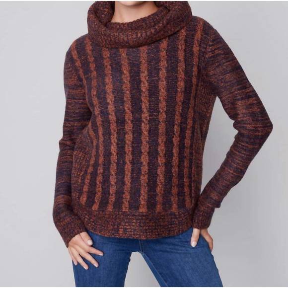 CHARLIE B | Sweaters | New Charlie B Cable Knit Turtleneck Sweater In ...